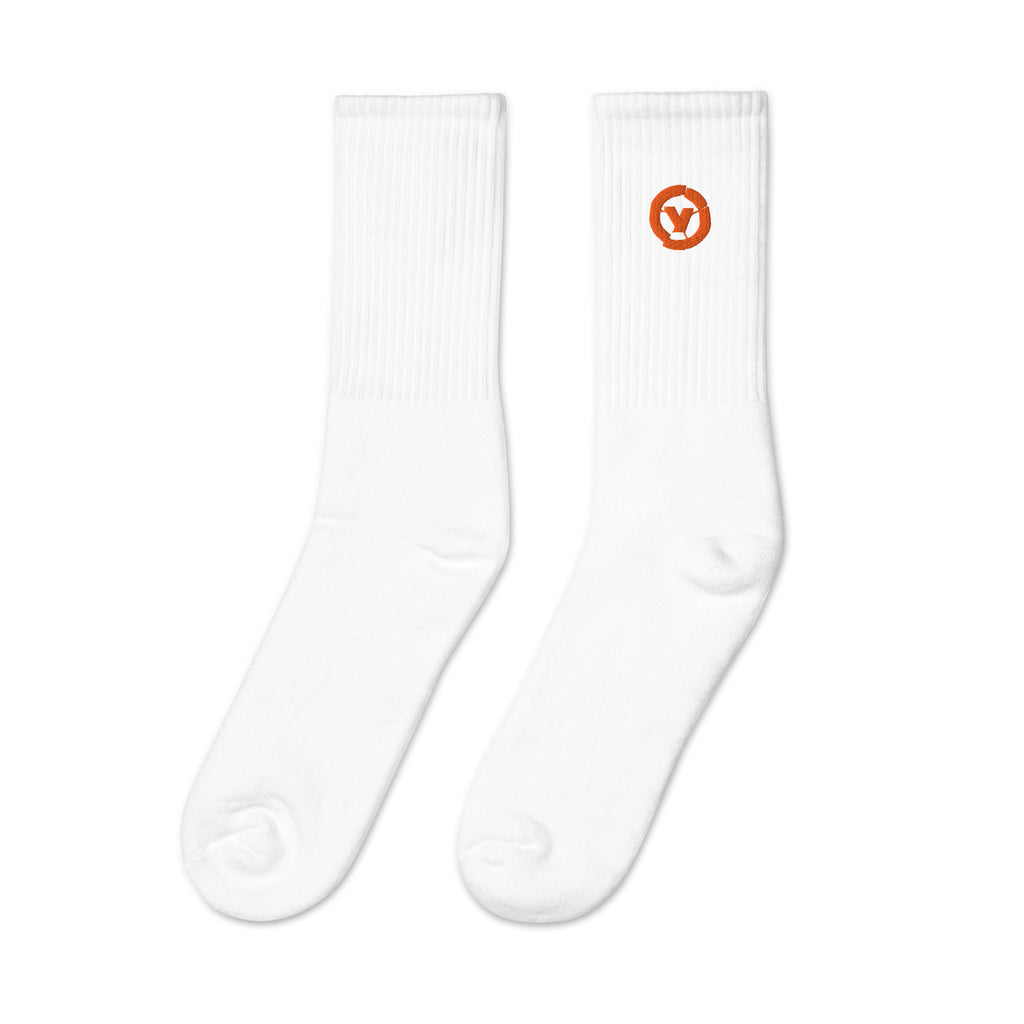 Velocity Embroidered Logo Socks | Premium Sportswear
